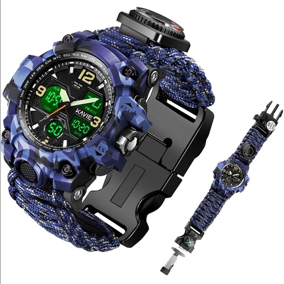 Accessories | 23in1 Survival Blue Military Digital Watch Mens Tactical ...